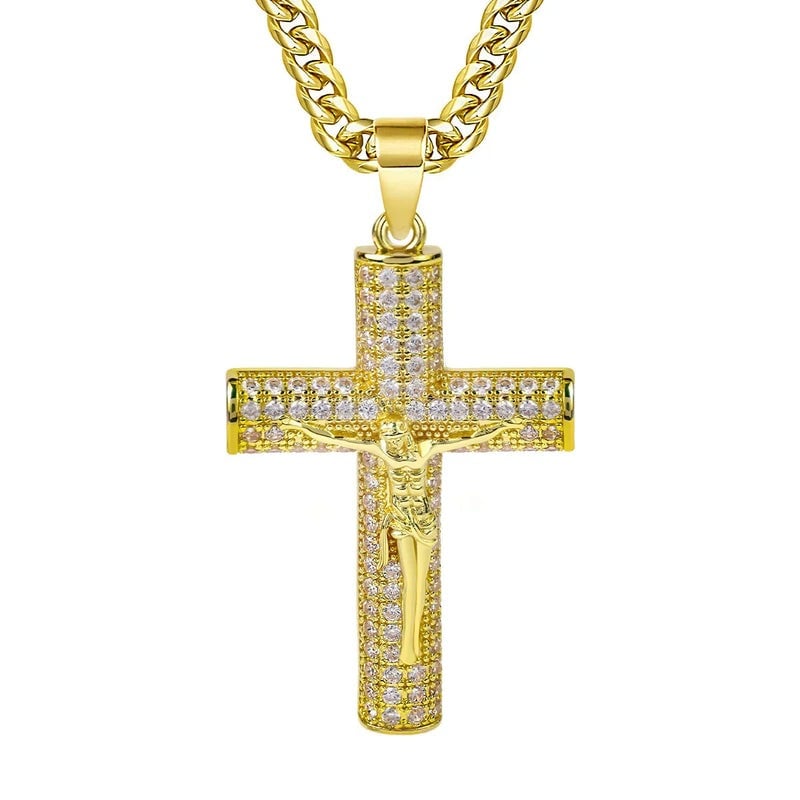 Crucielle | Jesus Cross Pendant Necklace – Clarke Oxford